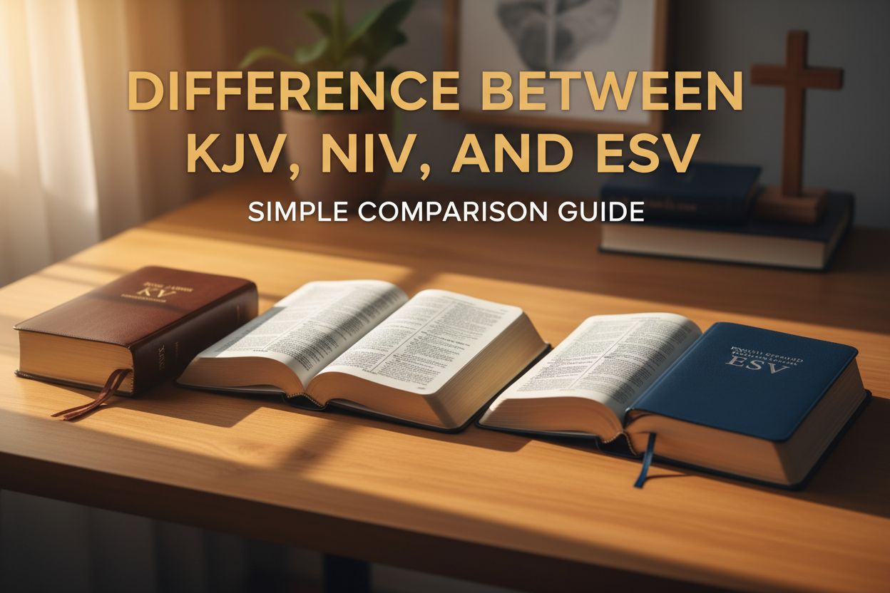 Difference Between KJV, NIV, and ESV (Simple Comparison Guide) – USED ...